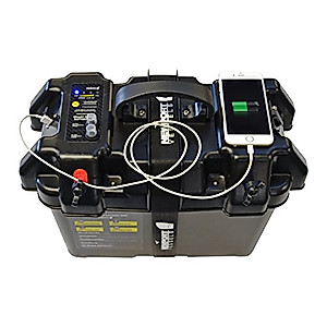 Newport Trolling Motor Smart Battery Box Power Center with USB and DC Ports