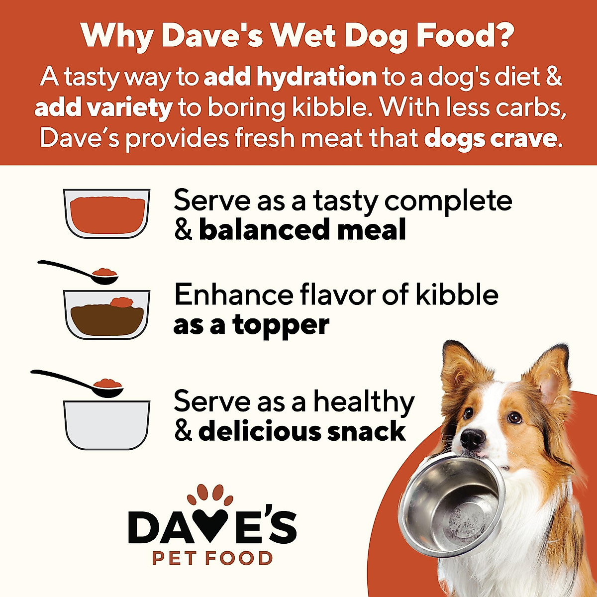 Dave's Pet Food Grain Free Wet Dog Food (Turkey & Sweet Potato in Gravy), Made in USA Naturally Healthy Canned Dog Food, Added Vitamins & Minerals, Wheat & Gluten-Free, 13.2 oz Cans (Case of 12)