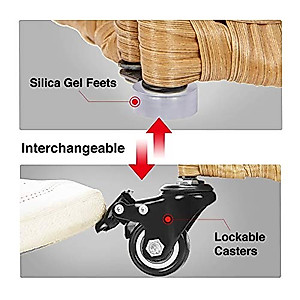 Greenstell File Cabinet with 20 Hanging Filing Folders, Mobile File Cabinet for Home Office, Decorative Organize, Under Desk Rolling Office File Cabinet for Legal Letter Size, Easy to Assemble Natural