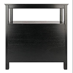 Winsome Wood Timber Buffet, Black
