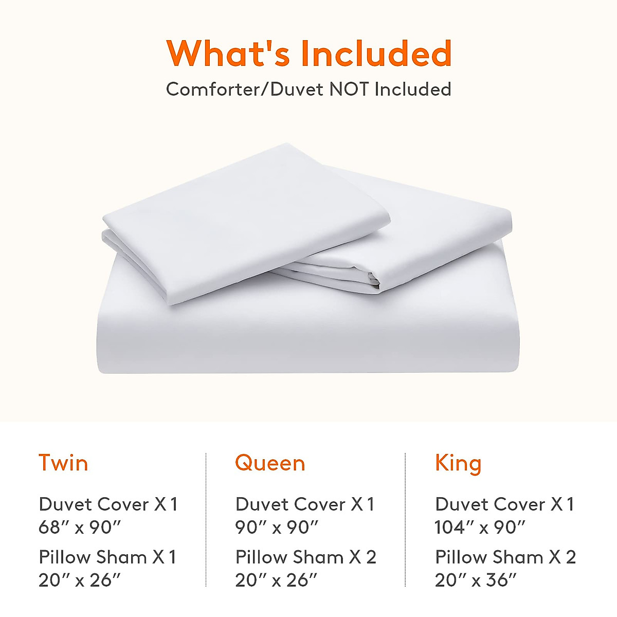 Lifewit Duvet Cover Set Queen Size White Ultra Soft Polyester Microfiber Bedding Duvet Cover Set with Zipper Closure, 3 Pieces, 1 Duvet Cover 90"x90" and 2 Pillow Shams 20"x26"