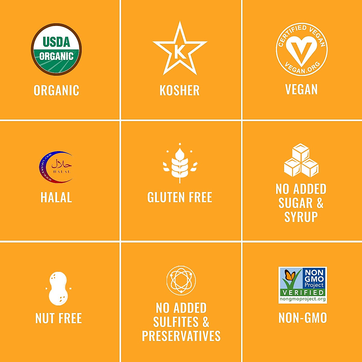 ORGANIC Turkish Dried Apricots - Sunny Fruit - 32oz Bulk Bag | Purely Apricots - NO Added Sugars, Sulfurs or Preservatives | NON-GMO, VEGAN, HALAL & KOSHER