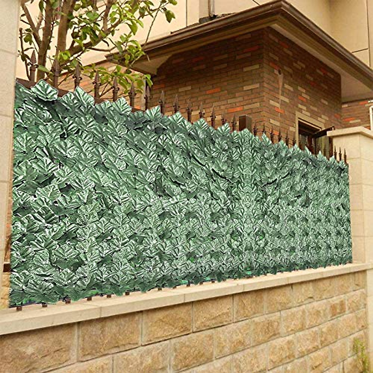 GUANGLU Artificial Leaf Screening, Ivy Leaf Screening, Artificial Hedge Fence and Faux Ivy Vine Leaf Decoration for Outdoor Decor, Garden