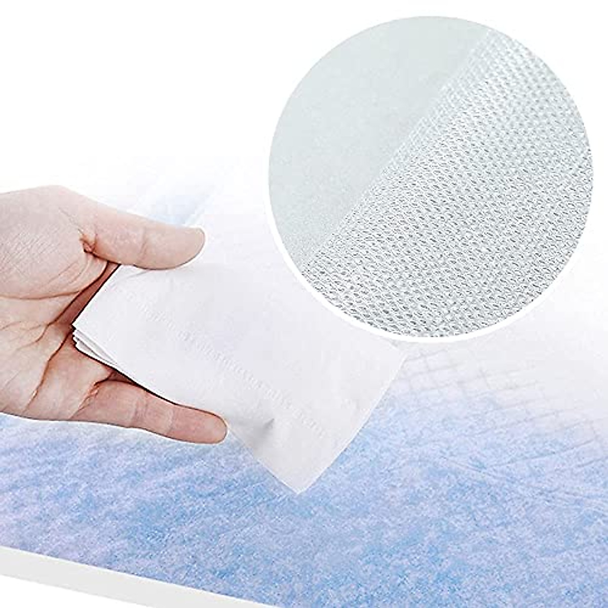 HONEY CARE All-Absorb Dog/Puppy Potty Training Pads, 5-Layer Leak-Proof Ultra Absorb Eliminating Urine Odor Pet Pee Pad (Magic Funnel, L 22x23 inch,100ct)