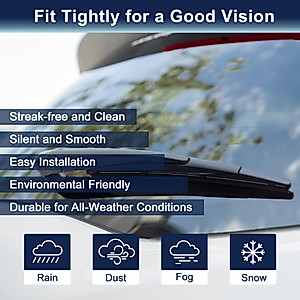 X AUTOHAUX Rear Windshield Wiper Blade 200mm 8 Inch for Lexus CT200h 2011-2017 for Scion XD 2008-2014 for Toyota Prius C 2012-2019