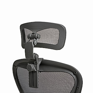 Engineered Now The Original Headrest for The Herman Miller Aeron Chair (Graphite, HW)