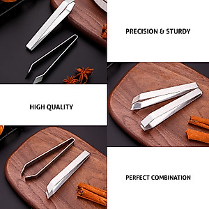 ANXVERS Fish Scaler Remover, 1 Pieces Kitchen Tweezers Stainless Steel Big and Small Tool, Precise Filet knifes for Fish Grip, Salmon Fillet Sushi knife,Tweezers Chicken Plucker -4inch