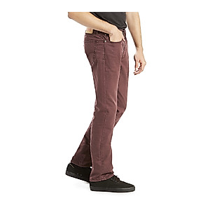 Levi's Men's 514 Straight Fit Cut Jeans (Discontinued), Winetasting-Canvas, 30W x 32L