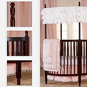 Dream On Me Sophia Posh Circular Crib, Espresso