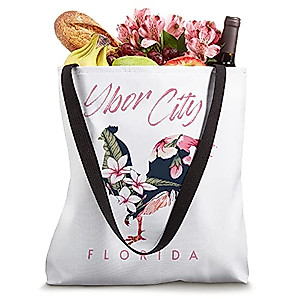 Ybor City Tampa Florida Chicken Lover Flower Souvenir Tote Bag