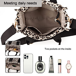 Canvas Tote Bag for Women Top Handle Handbag Crossbody Tote Bag for Women Canvas Tote Bag with Zipper Trendy Shoulder Bag Everything Tote Bag with Adjustable Strap