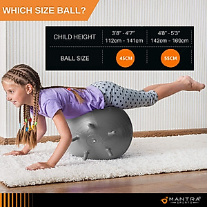 Flexible Seating for Classroom Elementary & Middle School, Wobble Stools for Classroom Seating, Kids Sensory Chair for Autistic Children, ADHD Chairs for Kids, Kids Yoga Ball Chair with Fidget Band