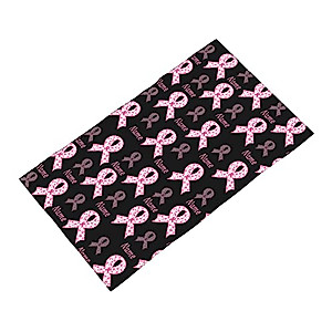 PAMIBERBI Custom Hand Towel with Name Personalized Pink Breast Cancer Ribbon Towel Microfiber Soft Face Towels Highly Absorbent Washcloths Hotel Bathroom Shower Spa Swim Fingertip Towels 27.5 x 16 in