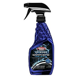 Black Magic 120177 Intense Graphene Tire Shine 16oz - Top of The Line Tire Shine and Durability, Repelling Brake Dust and Road Grime While Boosting Color Depth and Richness