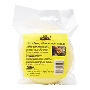 Formula 1 Super Car Wax Applicator Pad – Soft Polishing Pads Leave No Scratches – Reusable & Washable Car Wax Applicator Pads – Terry Cloth Applicator Pads for a Swirl-Free Shine (2 Pack, 3”)