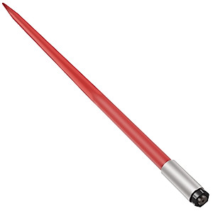Mophorn Hay Spear 49" Bale Spear 4500 lbs Capacity, Bale Spike Quick Attach Square Hay Bale Spears 1 3/4" wide, Red Coated Bale Forks, Bale Hay Spike with Hex Nut & Sleeve for Buckets Tractors Loaders