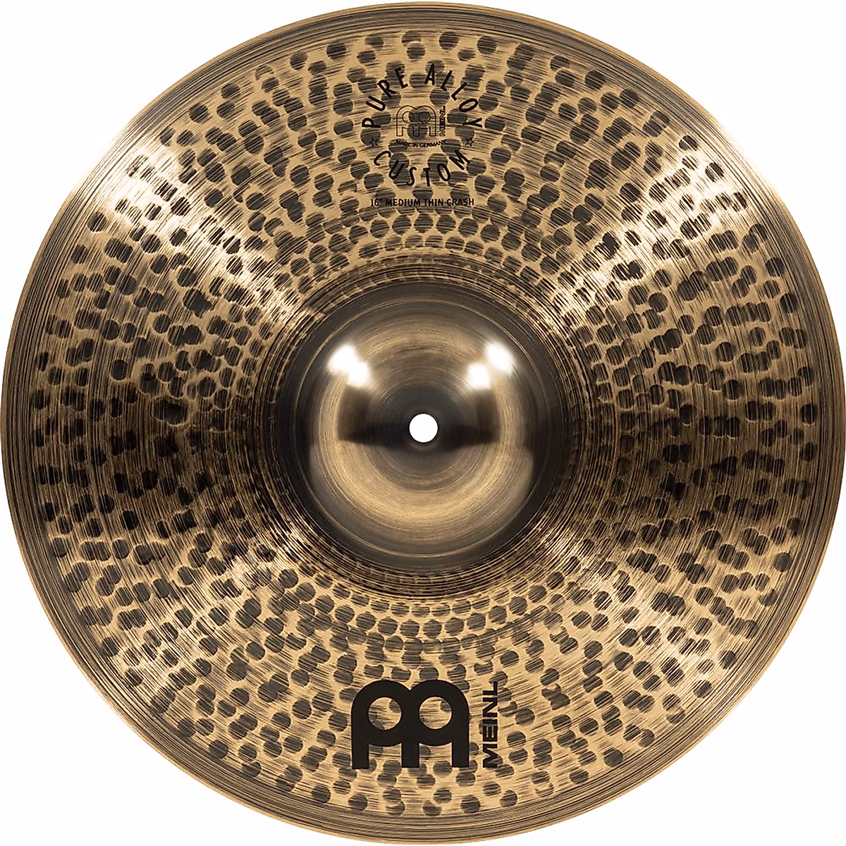 Meinl Cymbals 16" Medium Thin Crash-Pure Alloy Custom-Made in Germany, 2-Year Warranty (PAC16MTC)