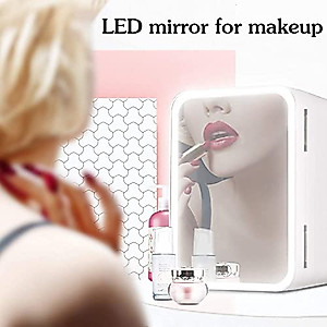 YUNYN Compact Refrigerator, Mini Fridge with Freezer for Bedroom, Small Fridge for Office, Bedroom, Dorm, Bar