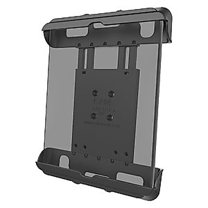 RAM Mounts RAM-HOL-TAB17U Tab-Tite Tablet Holder for Apple iPad Gen 1-4 with Case + More Compatible with RAM B 1" and C 1.5" Size Round Ball Bases
