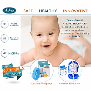 Sevi Baby Bath Rinse Cup, Certified Bath Water Scoop, Baby Shampoo Rinser, Baby Bath Mug Made from BPA-Free Safe Material, (1250 ml / 42.2 oz) - Made in Turkey (Pink) (White)