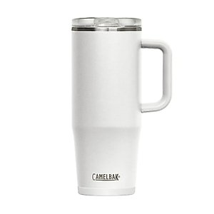 CamelBak Thrive Leak-Proof 32 oz Mug, Insulated Stainless Steel - For travel, coffee, tea, hot beverages - Spill Proof Cup-holder Compatible, White