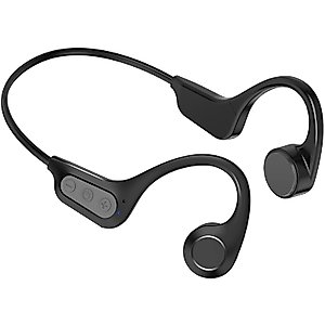 KOLORFARM Wireless Bone Conduction Headphones with Mic, Open Ear Headphones Bluetooth 5.3 Sports Headset with Up to 8 Hours Playtime, IP56 Sweatproof Certified for Running Hiking Driving Workouts
