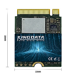 KINGDATA 256GB M.2 2230 NVMe PCIe SSD Gen 4.0X4 - Internal Solid State Drive Compatible with PS5, Steam Deck, Microsoft Surface, Ultrabook, Laptop, Desktop (256GB, M.2 2230 NVMe 4.0)