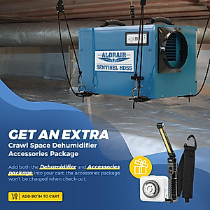 ALORAIR Commercial Dehumidifier 113 Pint, with Drain Hose for Crawl Spaces, Basements, Industry Water Damage Unit, Compact, Portable, Auto Defrost, Sentinel HD55