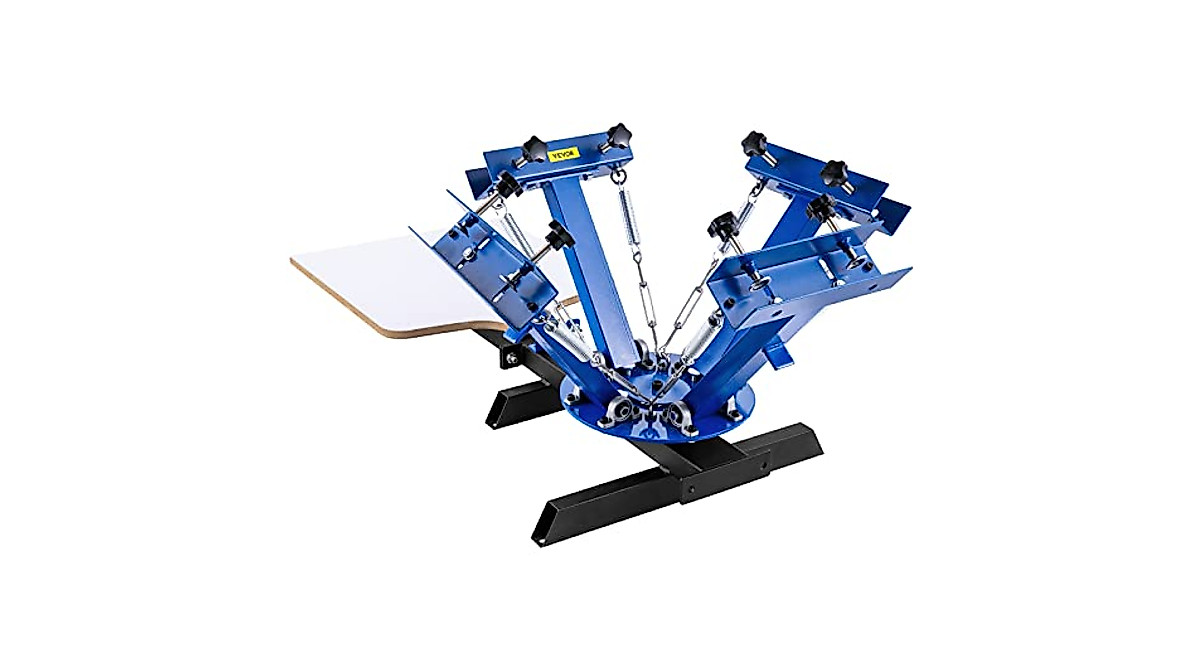 VEVOR 4 Color Screen Printing Machine for DIY T-Shirts