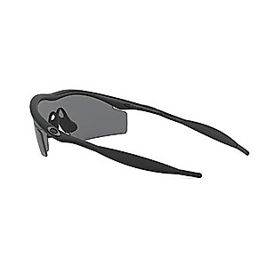 Oakley Men's OO9060 M Frame Strike Rectangular Sunglasses, Black/Grey, 29 mm
