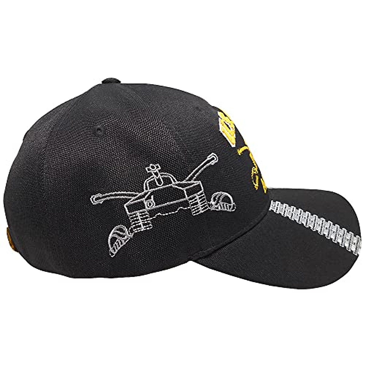 US Army Armor Tank Black Shadow Acrylic Adjustable Embroidered Cap Hat - Officially Licensed