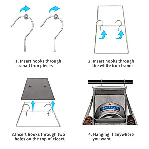 REGELETO Purse Organizer for Closet with 10 Pockets, Breathable Handbag Organizer Storage for Handbags Purses, Clothes and Other Accessories (Grey)