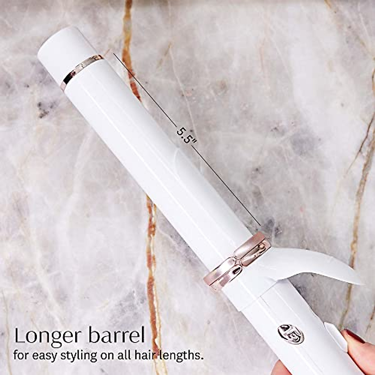 T3 CurlWrap 1.25" Automatic Rotating Curling Iron with Long Barrel, 2 Timer Settings, 9 Heat Settings, Auto-Rotating Ceramic Barrel and Ion Generator for Fast, Easy Curls and Waves on All Hair Types