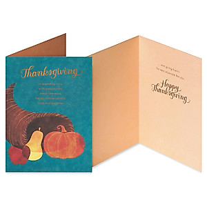 American Greetings Thanksgiving Cards, Giving Thanks and Much To Celebrate (6-Count)