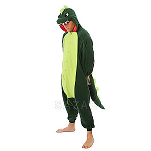 SAZAC Dinosaur Kigurumi - Onesie Jumpsuit Halloween Costume