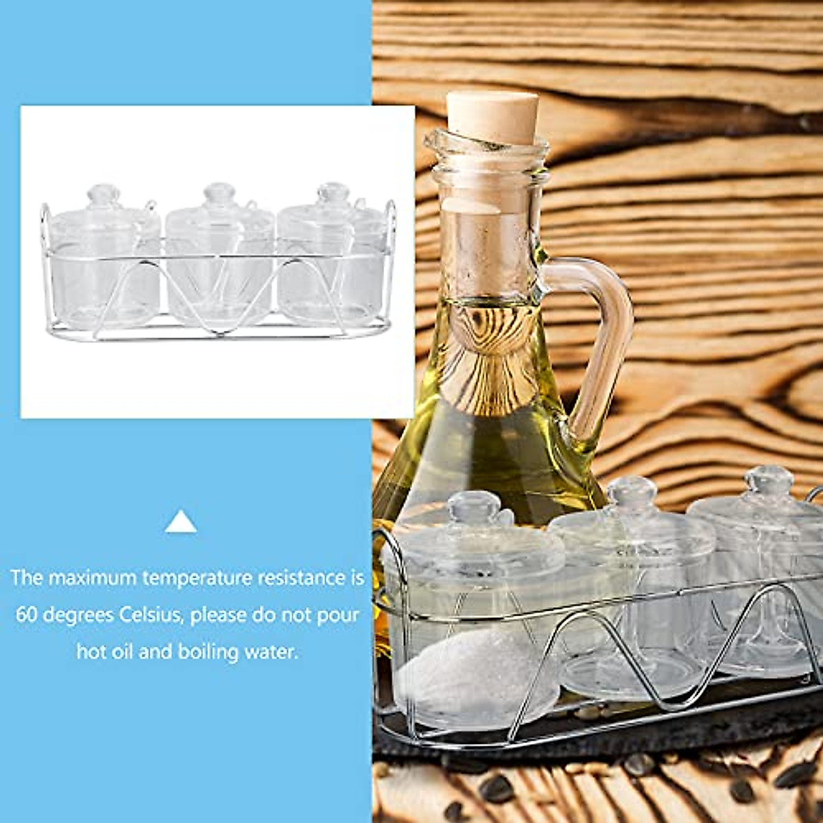 Cabilock Cocktail Shaker Set Mini Containers Spices Set Kithen e Box ondime Se t Sa Bo Stoage Bin with a fo Kithen o Ba Home Mini Containers Spices Set Small Containers