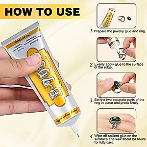 B7000 Rhinestone Glue Clear, Multi-Function Super Jewelry Glue for Craft DIY Jewelry Phone Screen Repair