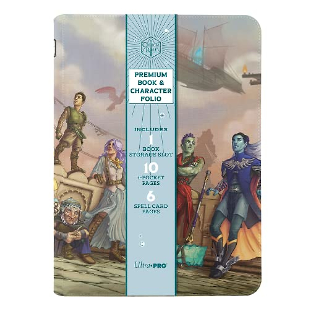 Ultra PRO - Critical Role Book Folio with Six 9-Pocket Pages for Standard Size Cards for Ultimate Protection, 10 Single Pocket Page, Organize & store Notes, Maps, Character Sheets, Spell Cards