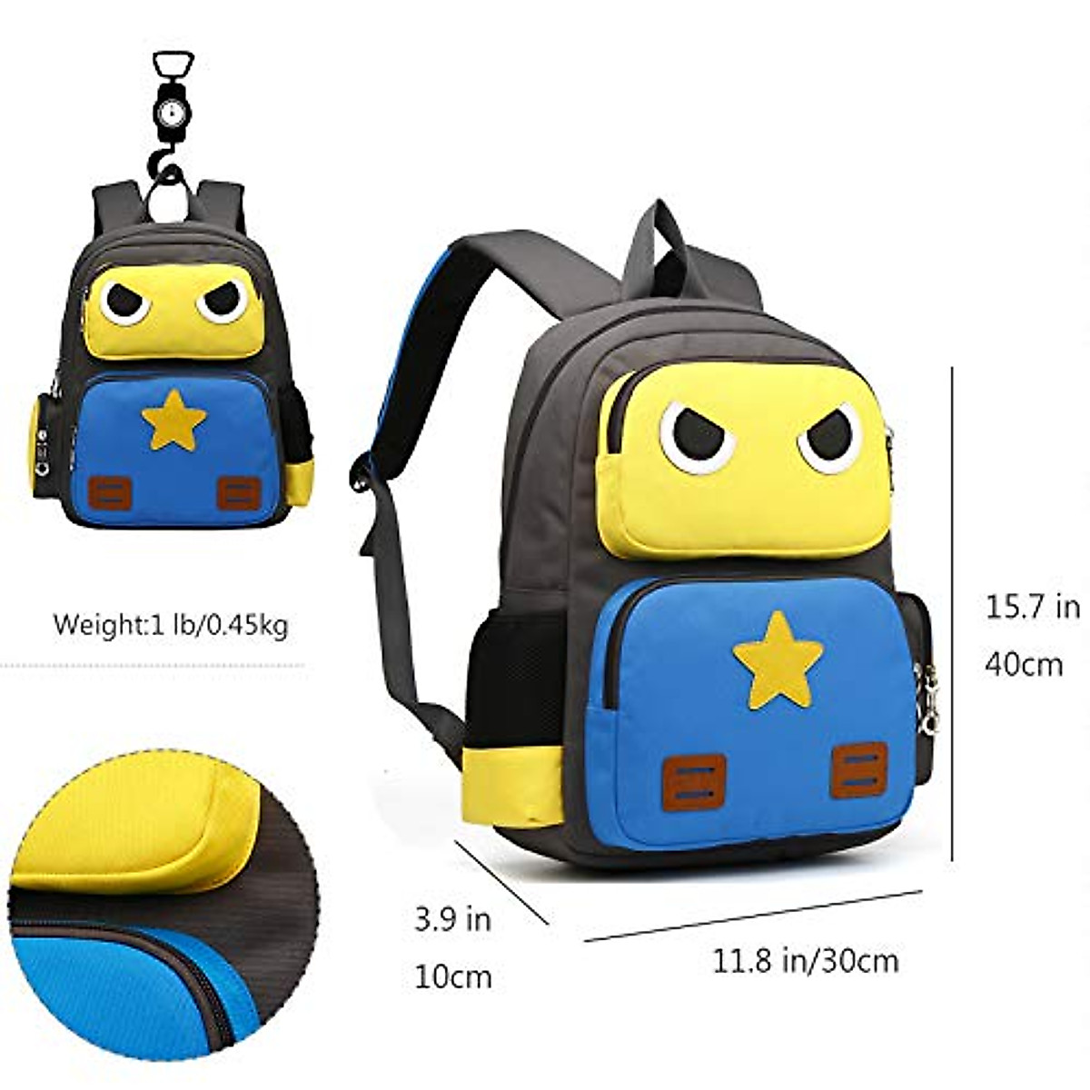 goldwheat Kids Backpack for Boy Preschool Kindergarten Elementary School Bag