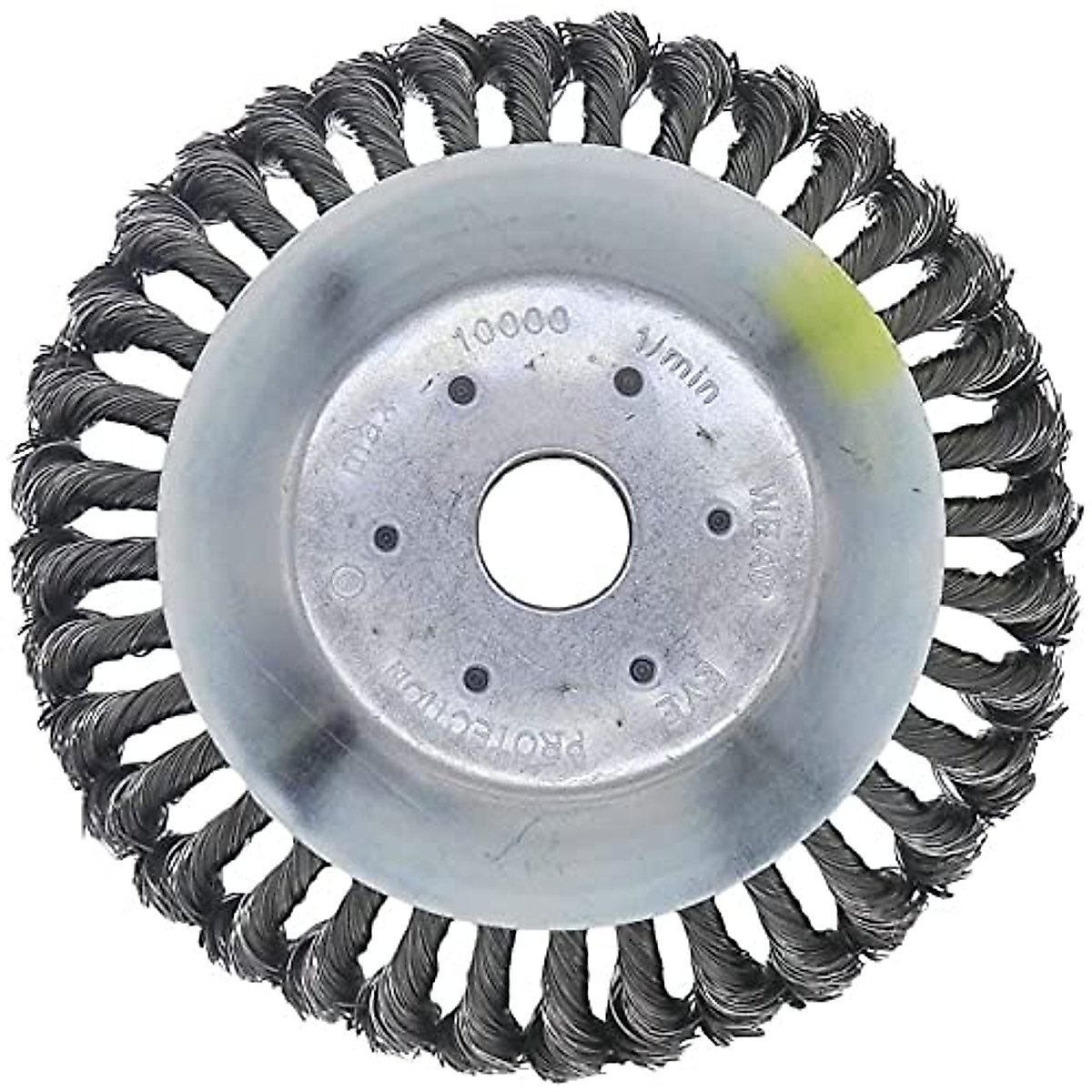 HUYUR 8 Inches Steel Wire Weed Brush Cutter Trimmer Head Round Steel Bowl Type Rotary for Wire Wheel Grass Garden Weed Cleaning Tool