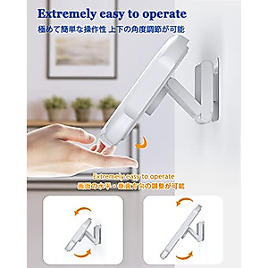 Waterproof Shower Phone Holder with 360° Rotation, Angle Adjustable, Wall Mounted Phone Holder for Bathroom Mirror Bathtub Kitchen, Up to 6.8 Inch (2022 Upgraded)