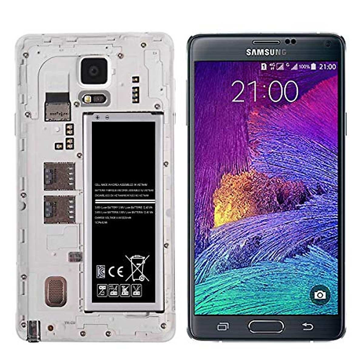 Galaxy Note 4 Battery,Cleantt 3220mAh Li-ion Replacement Battery for Samsung Galaxy Note 4 N910, N910U 4G LTE, N910V(Verizon), N910T(T-Mobile), N910A(AT&T), N910P(Sprint)