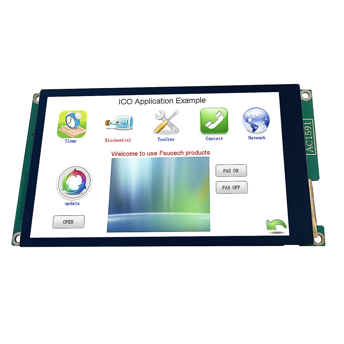 Fsuoech IPS 4.3 Inch TFT LCD Capacitive Touchscreen Development Board 800x480 ESP WiFi Internet of Things Intelligent Display M4 Board TKM32F499