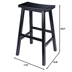 Winsome Satori Stool, 29", Black