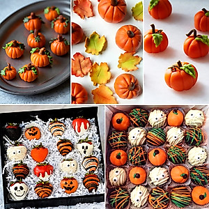 Halloween Molds Silicone for Hot Chocolate Bomb, 2 Pcs 9-Cavity Pumpkin Hot Cocoa Bomb Mold for Halloween Thanksgiving Fall Baking, Hot Chocolate Bombs, Cocoa Bomb, Cake, Jelly