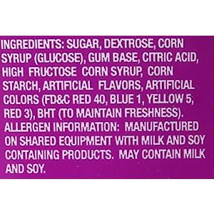 Tootsie Roll Dubble Bubble Gum - 300 Count Resealable Tub of Individually Wrapped Fruit and Bubble Gum - Original, Watermelon, Apple and Grape Flavors - Peanut and Gluten Free, 47.6 Ounce