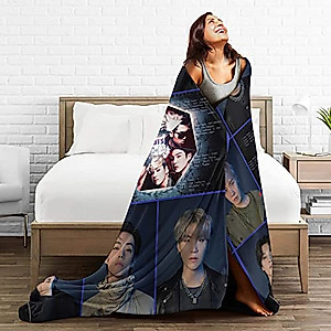 BT Throw Blankets Gift Set Merch Keychain Bag Lanyard Bracelets Posters Living Room Luxury Gift Bedroom 40 x 60 inch Blanket Merchandise