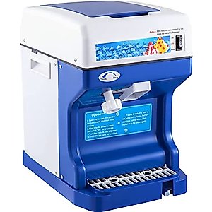 VEVOR 110V Electric Shaved Ice Machine 250W Snow Cone Maker Tabletop w/Adjustable Ice Texture, Ice Shaving Machine 265LBs/hr for Home and Commerical Use