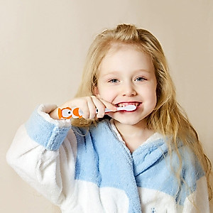 Newday Kids toothbrushes 6 Pack Set Soft Bristles with Suction Cup, Includes Travel Covers, Bear Panda toothbrushes for Kids Boys & Girls, Toddlers &Children Teeth Age 3+