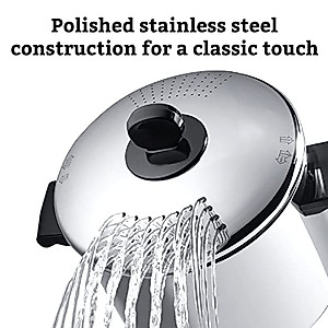 Farberware Classic Series Stainless Steel 8-Quart Covered Straining Stockpot with Lid, Stainless Steel Pot with Lid, Silver